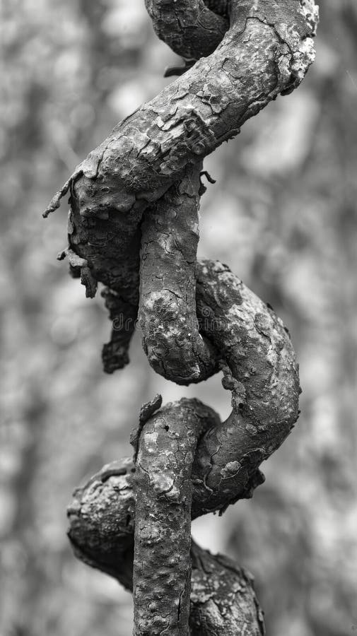 The Rusty Remnants of an Old Chain Twisted and Tangled Like a Gnarled ...