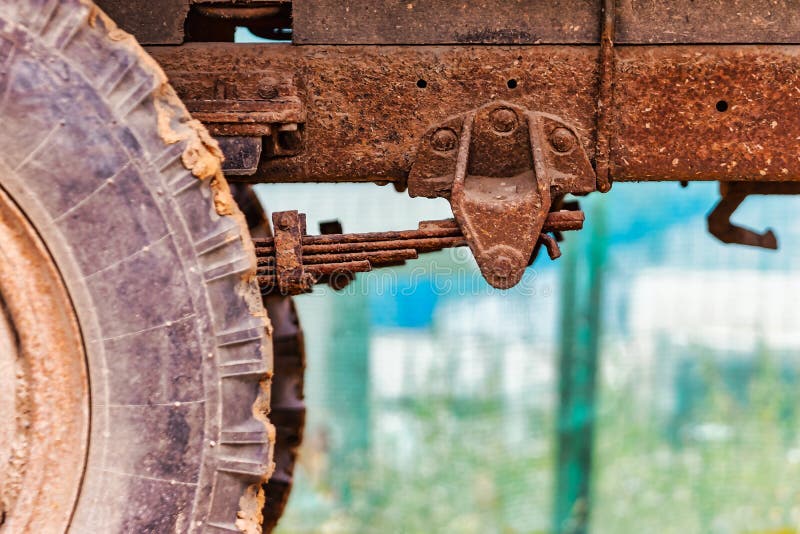 Rusty Resora on an Old Truck Close-up. Old Rusty Car Stock Photo ...