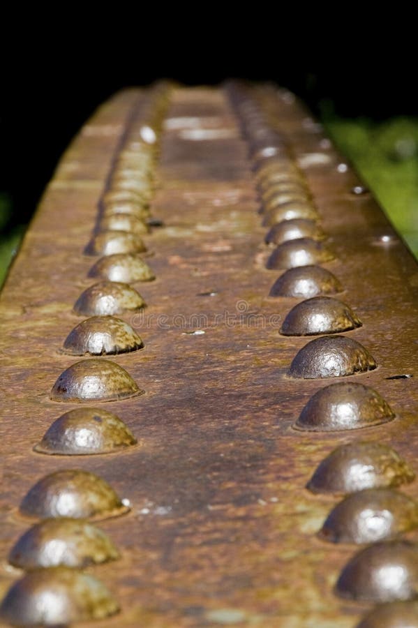 Rusty rivets stock image. Image of rivets, railing, ironwork - 5383377
