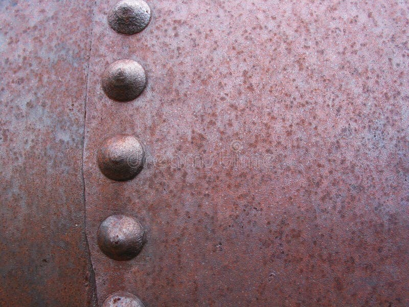 Rusty Rivets and Metal stock image. Image of texture, grunge - 1111147