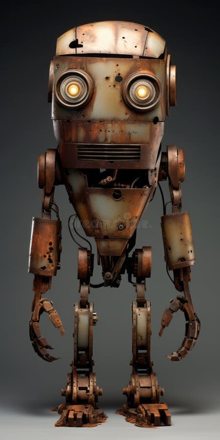 Rusty Robot: Photorealistic Detailing with Classical Proportions Stock ...