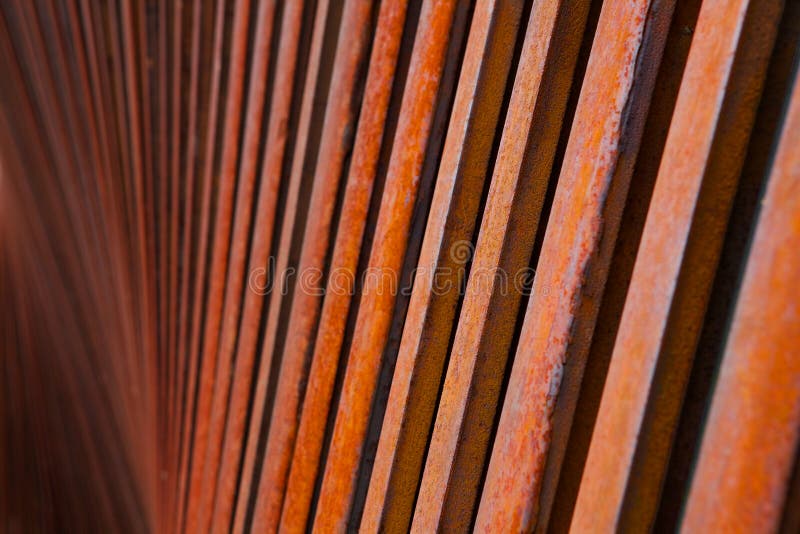 Rusty rods down deep stock image. Image of power, steel - 23618635