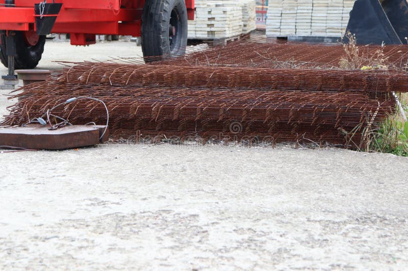 A Rusty Roll of Barbed Wire Found at a Construction Site Used for ...