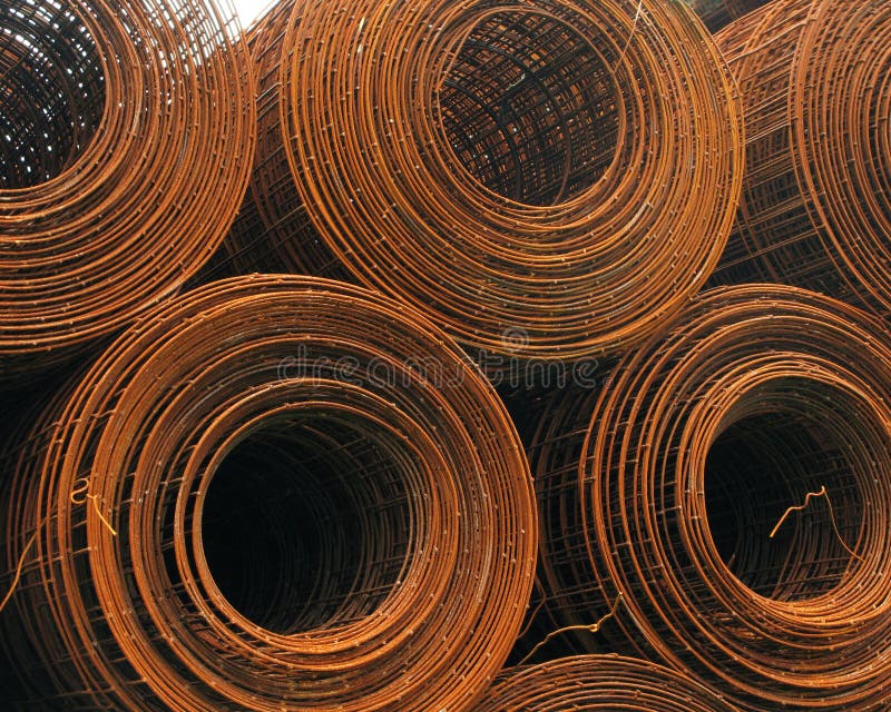 Steel Rod Coil stock photo. Image of rolling, stacked - 6021370