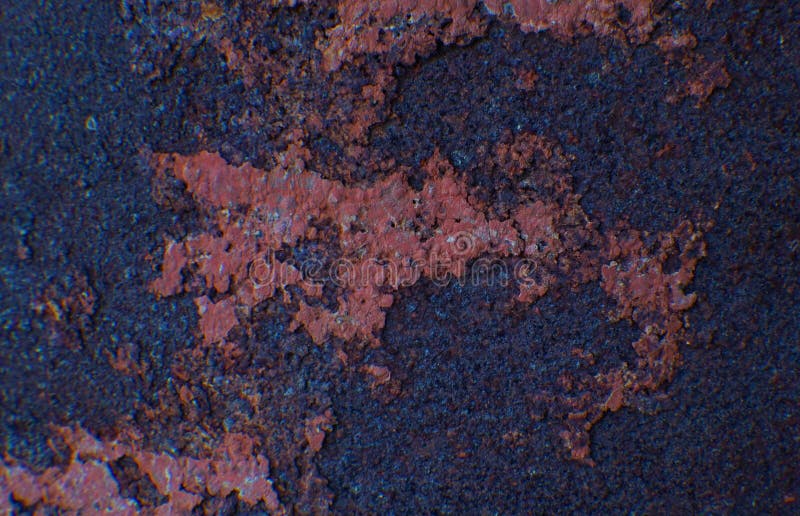 Rusty and Rotten Metallic Structure Surface. Grungy, Weathered Tin ...