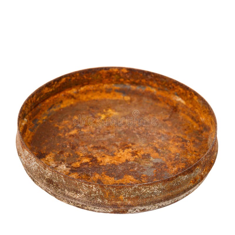 Rusty round metal plate stock photo. Image of industrial - 82634756