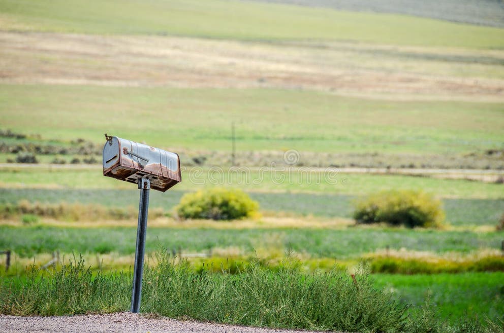 Rusty, Rural Mailbox stock image. Image of rural, rusted - 44717677