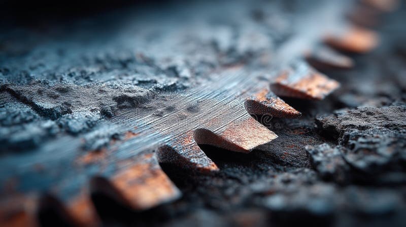 Rusty Saw Blade Close-up with Textured Surface and Decay Stock Image ...