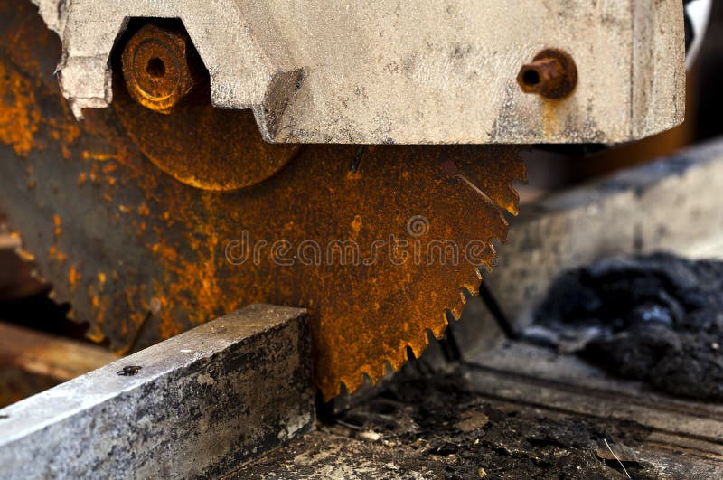 Rusty saw stock photo. Image of factory, steel, sharp - 42265026