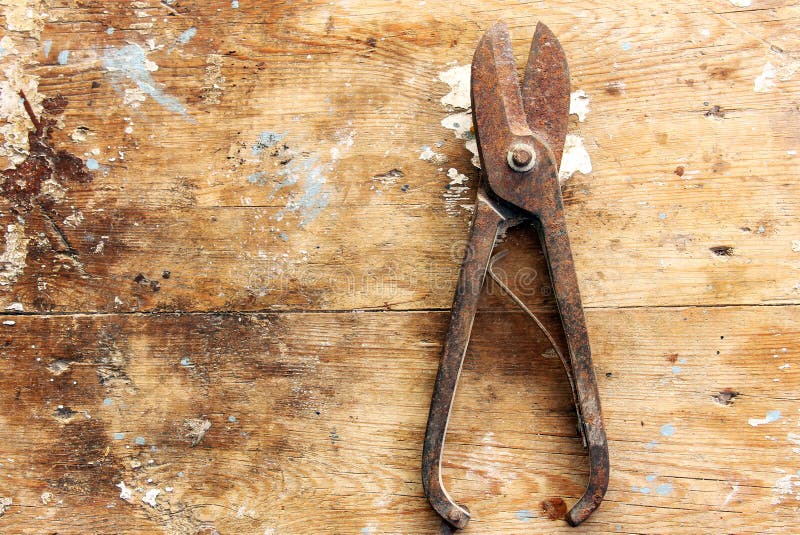 Rustic scissor stock photo. Image of garden, background - 62804278