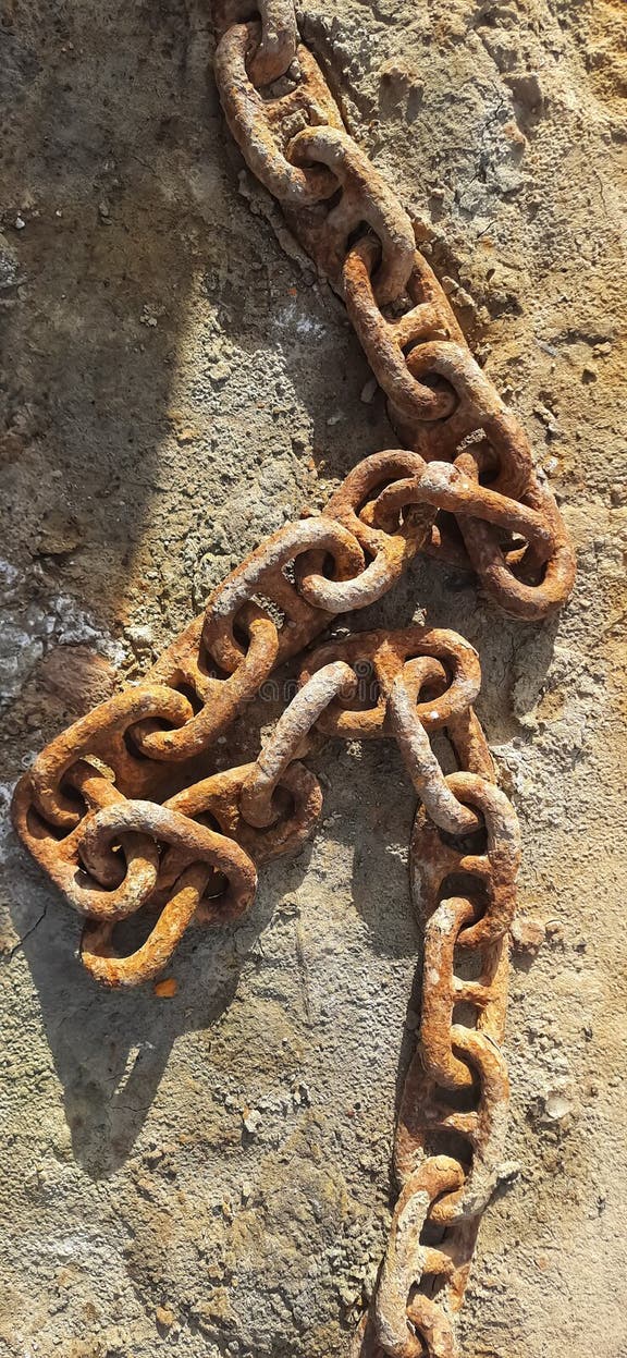 Rusty scrap metal chains stock image. Image of metal - 244118135