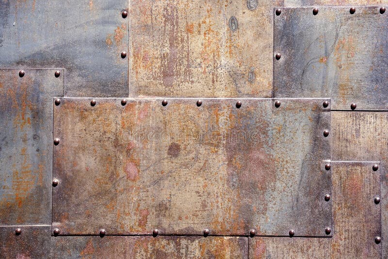 Rusty and Scratched Metal Panel Background Stock Image - Image of rust ...