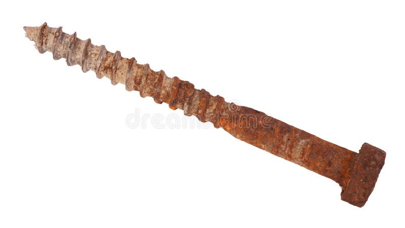 Rusty stock image. Image of dirty, white, worn, isolated - 18243577