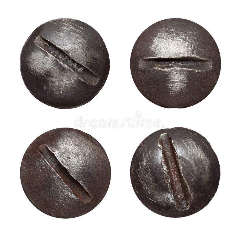 Old Rusty Heads Metal on Blue Box Stock Image - Image of collection ...