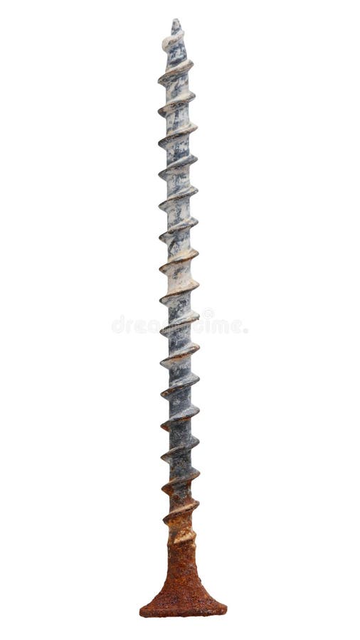 Rusty Screw Shown White Background Stock Photos - Free & Royalty-Free ...