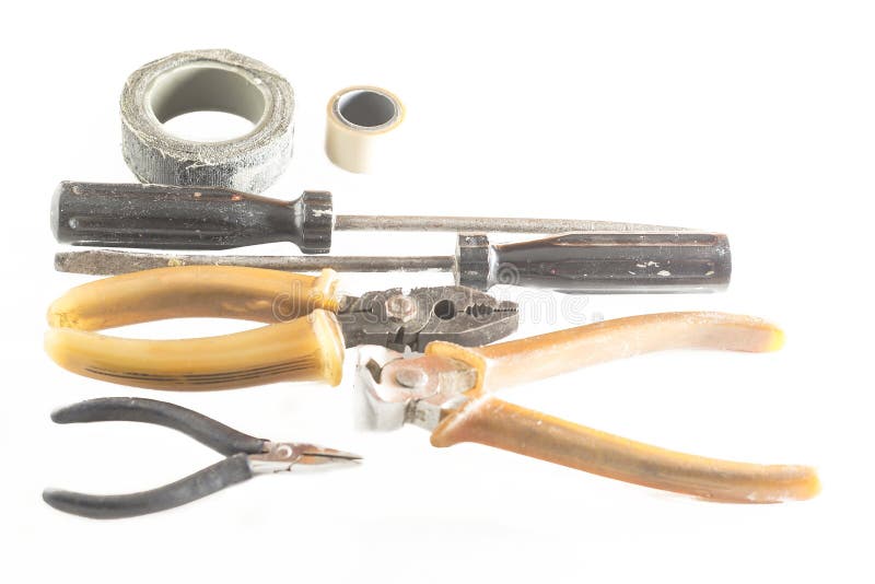 Old rusty screwdriver stock image. Image of clipping - 28065227