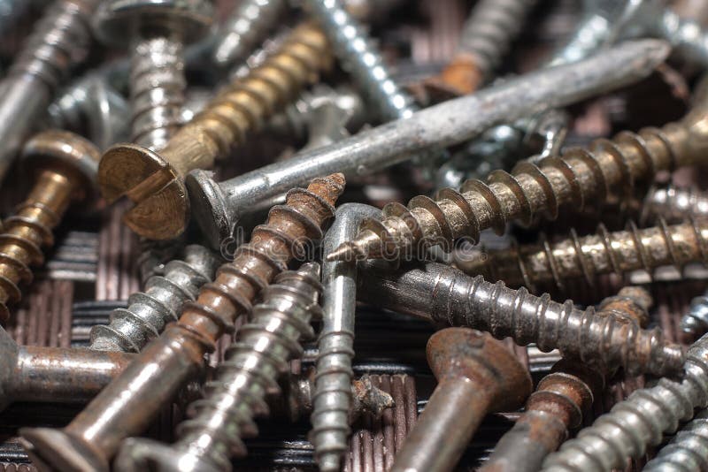 Rusty screws stock image. Image of mechanic, object, accessory - 36246105