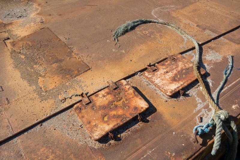 Rusty sea platform stock image. Image of repairing, greece - 52722691