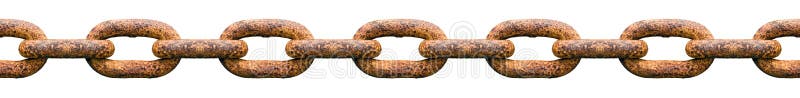 Rusty Chain Isolated on White Stock Image - Image of aged, links: 5484119