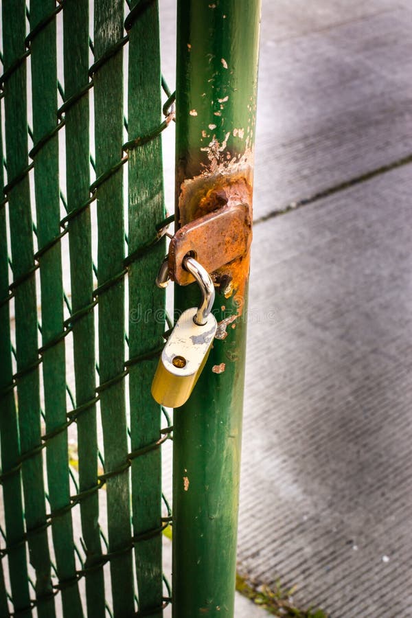 Rusty security gate open stock image. Image of steel - 40718037