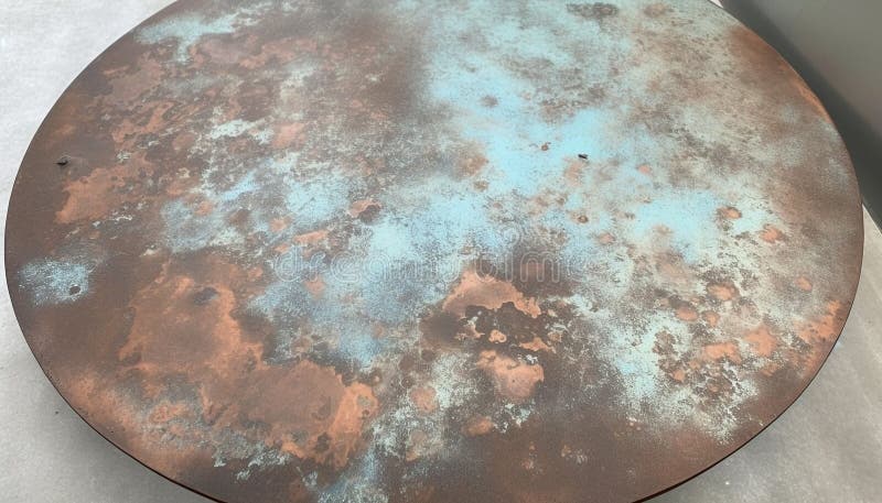 Rusty Sheet Metal Wall with Abstract Textured Effect and Scratches ...