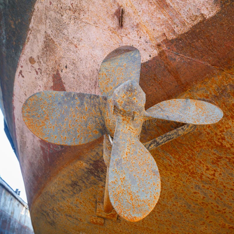 Rusty of a Ship that is Dry Docked, Close-up Stock Image - Image of ...