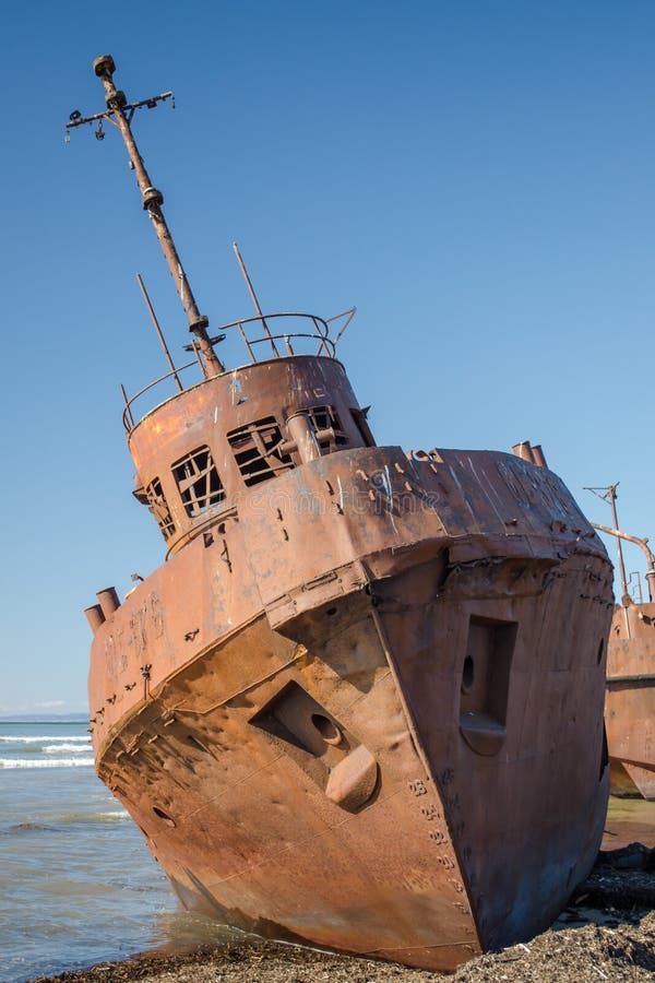 The Abandoned Old Rusty Ship Stock Image - Image of obsolete, full: 4712647