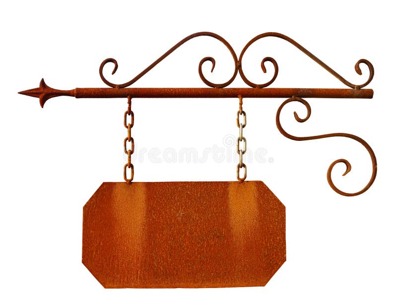 Old rusty sign stock image. Image of level, inscription - 11998353