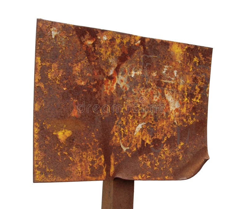 Rusty sign stock photo. Image of distressed, rusted, grunge - 687900