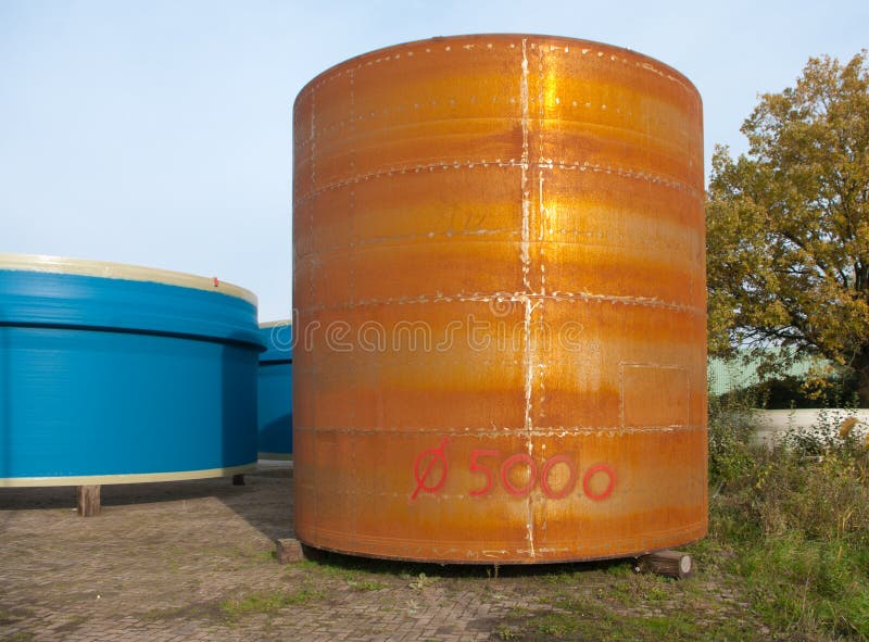 Rusty silo stock image. Image of silo, storage, factory - 17444807