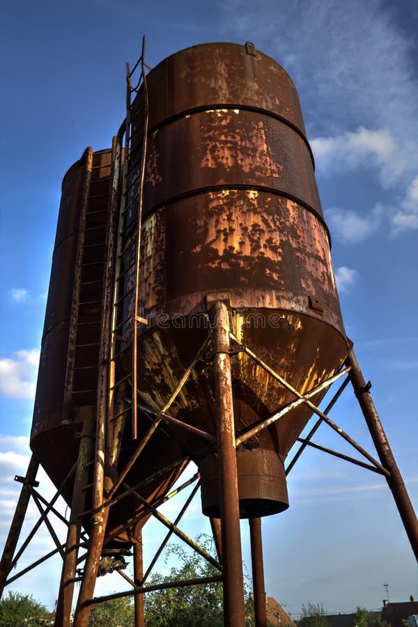 Rusty Silo stock photo. Image of prohibited, dirty, forgotten - 61113618