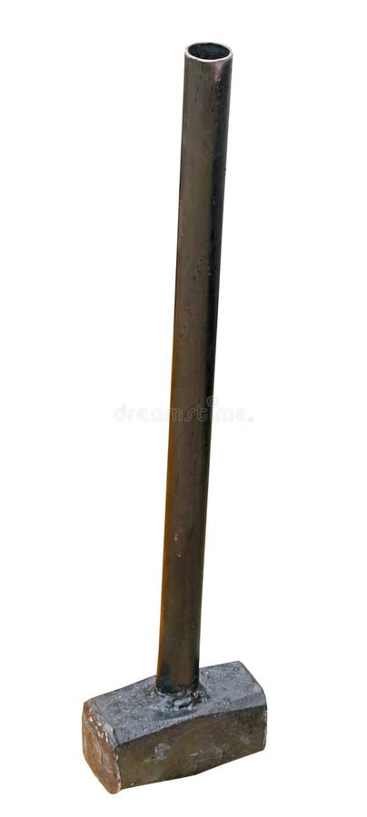 Rusty Sledgehammer on White Stock Image - Image of rustic, mallet ...