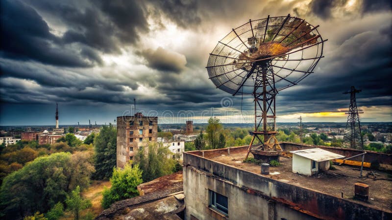 Weathered Soviet Antenna Stock Illustrations – 6 Weathered Soviet ...