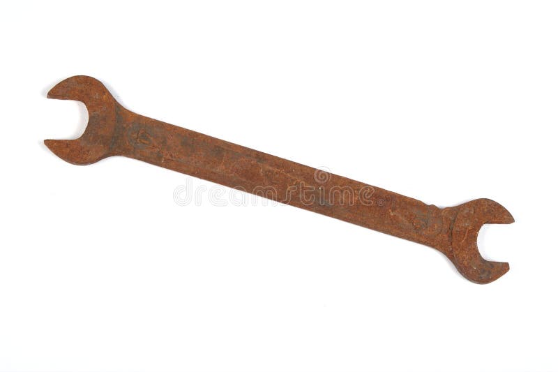 Rusted shifting spanner stock photo. Image of tool, antique - 12145464