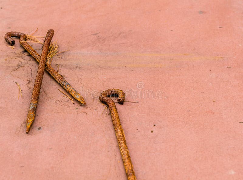 Rusty Iron Rebar Spikes Stock Photos - Free & Royalty-Free Stock Photos ...