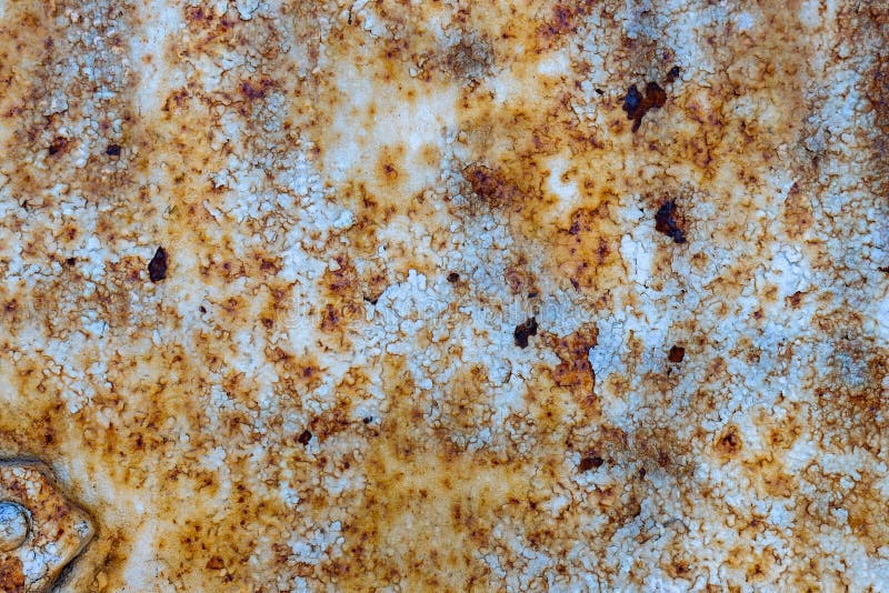 Rusty Spots on Old Metal Wall Stock Image - Image of background, spots ...