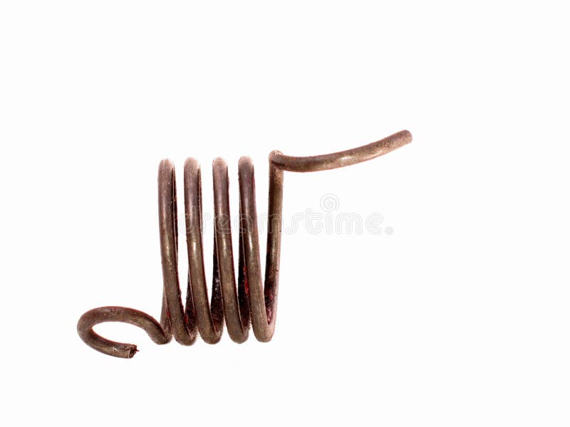 Rusty Spring stock photo. Image of metal, white, spiral - 480592