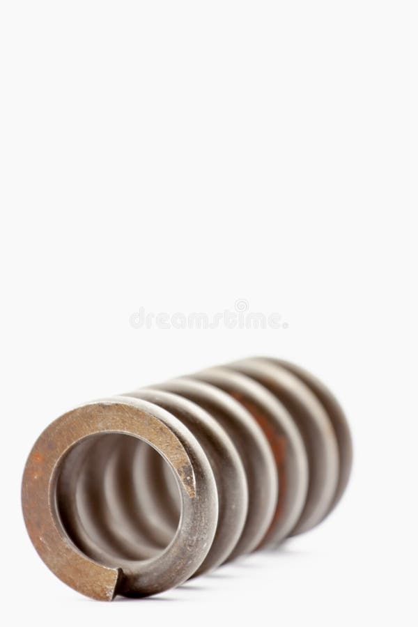 Thick steel rusty spring stock image. Image of circles - 192329319