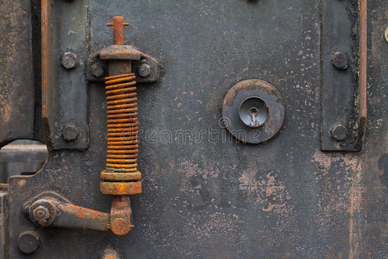 Rusty Spring on Old Machine Stock Image - Image of aging, mainspring ...