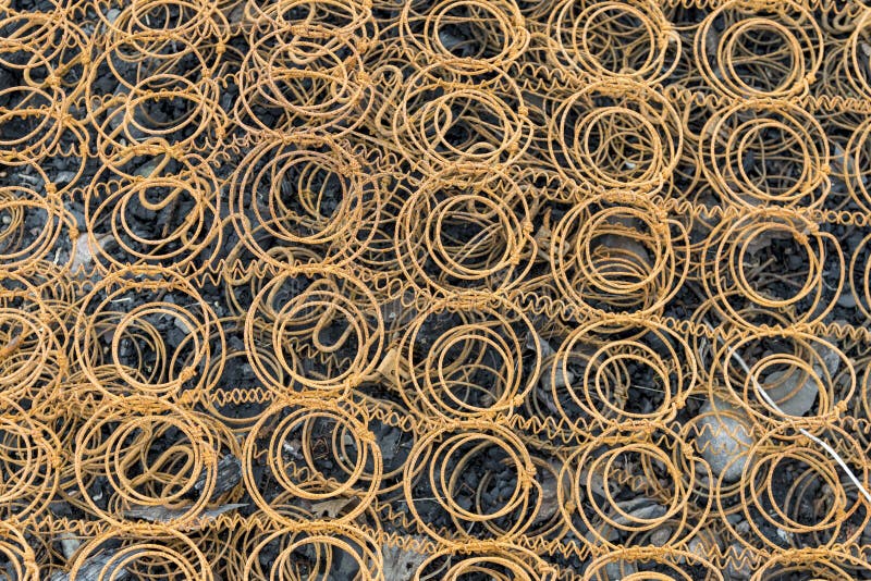 Rusty Springs from Inside a Box Spring Mattress Stock Photo - Image of ...