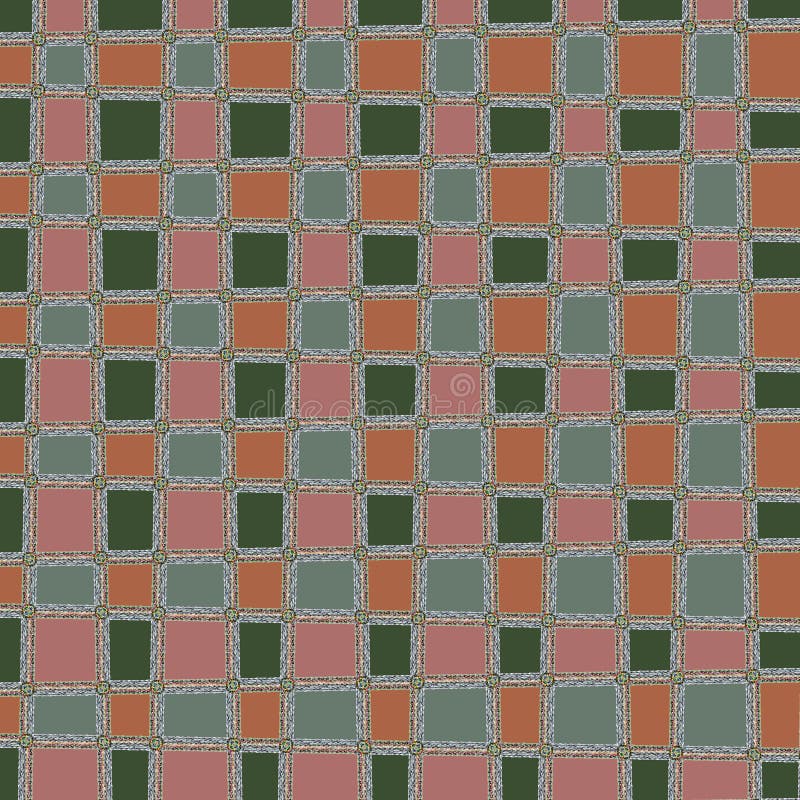 Rusty Square Continuous Pattern Stock Illustration - Illustration of ...
