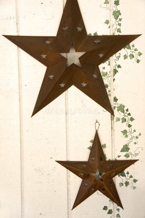 Rusty stars and ivy motif stock image. Image of green - 2440065