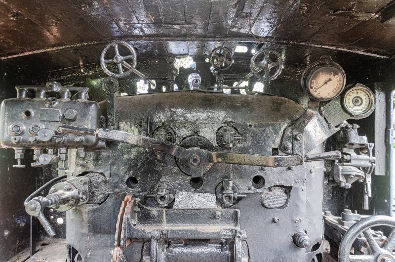 Rusty Steam Engine of an Old Locomotive Stock Photo - Image of engine ...