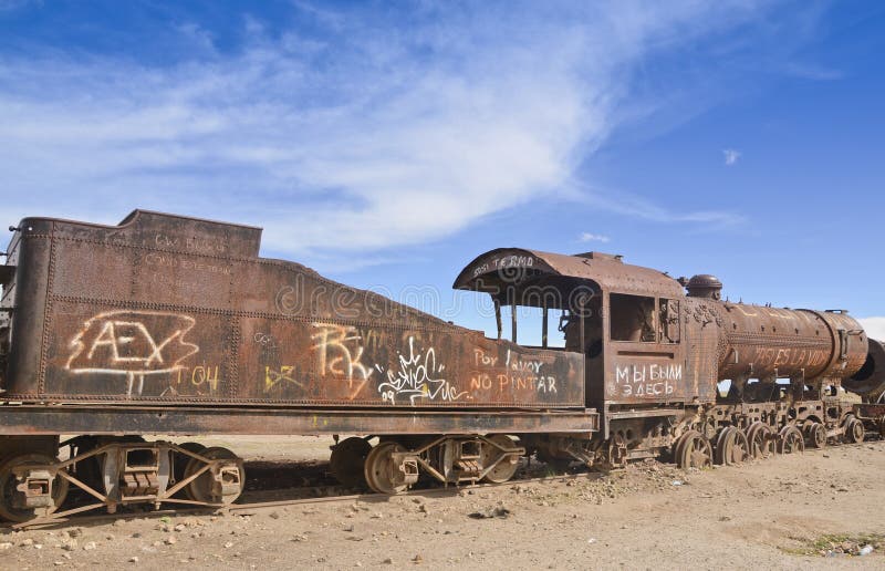Rusty Steam Locomotive stock image. Image of lost, metal - 46529697