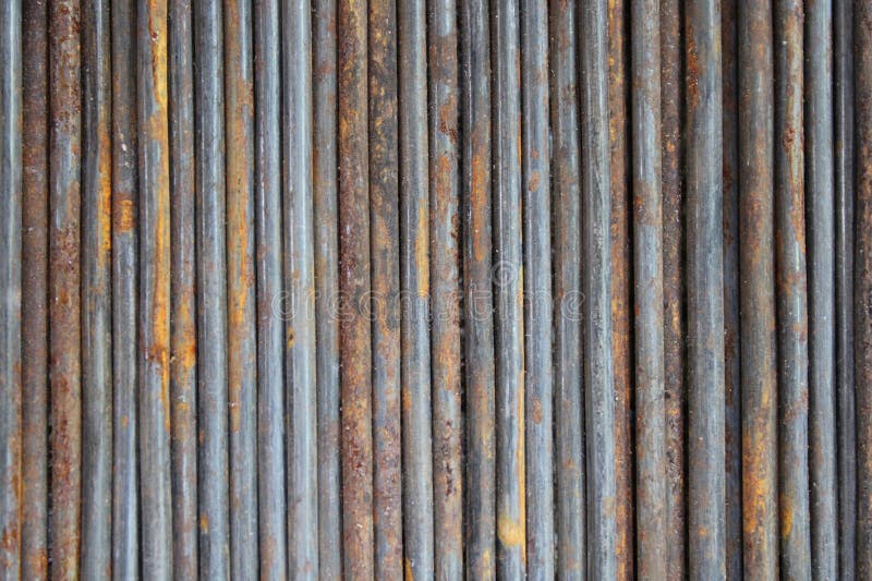 Rusty Steel Bars in Construction Site. Stock Image - Image of ...