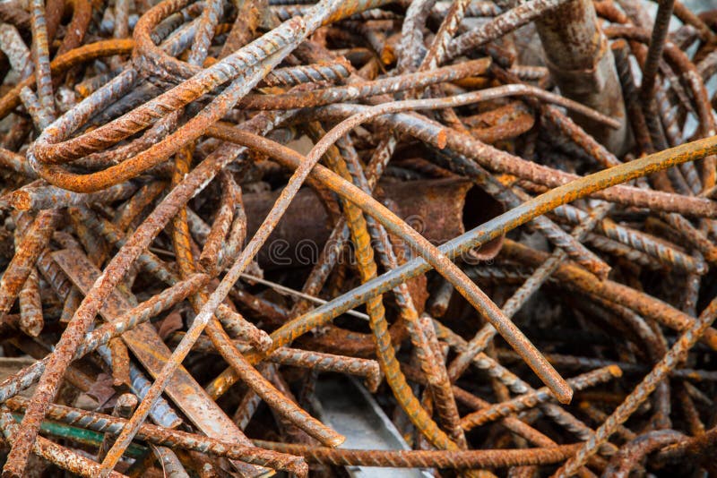 Rusty steel bars stock image. Image of rough, rusty, industry - 60521817