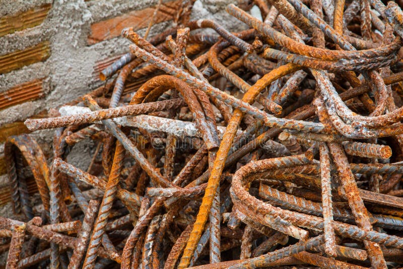 Rusty steel bars stock image. Image of metallic, dirty - 60521903