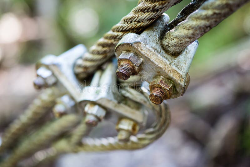 Rusty Steel Cable, Bad Condition Stock Photo - Image of macro, moored ...