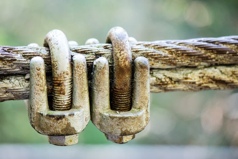 Rusty Steel Cable, Bad Condition Stock Photo - Image of power, chain ...