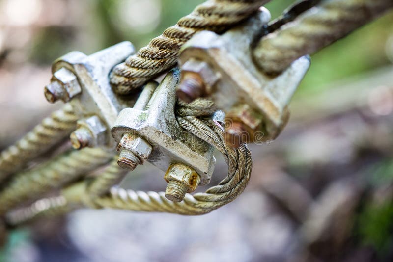 Rusty Steel Cable, Bad Condition Stock Image - Image of metal, cable ...